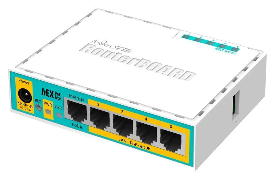 Роутер Маршрутизатор Mikrotik hEX PoE lite RB750UPr2, белый купить по ...