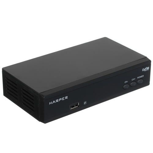 ТВ-ресивер Harper Приставка для цифрового ТВ Harper HDT2-2030 черный ...