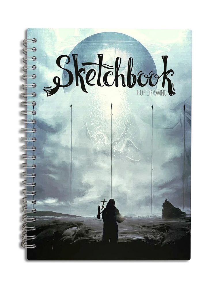 Скетчбук А5 50 листов Блокнот для рисования игры Death Stranding деф ...