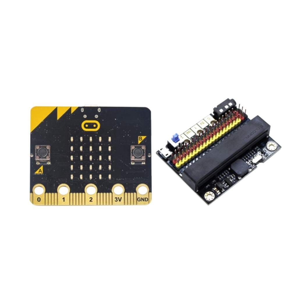 Комплект BBC Microbit Go art с платой расширения MicroBit IO V2.0 - купить с доставкой по ...