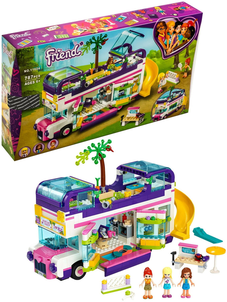 Конструктор 11604 Френдс Автобус для друзей 787 деталей - купить с ...