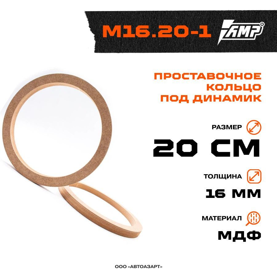 Проставочное кольцо под динамик 16 см AMP М16.20-1 - купить с доставкой ...