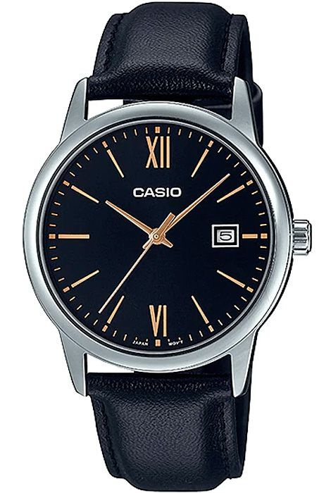 Кварцевые мужские наручные часы Casio Collection Mtp V002l 1b3 с индикацией текущей даты