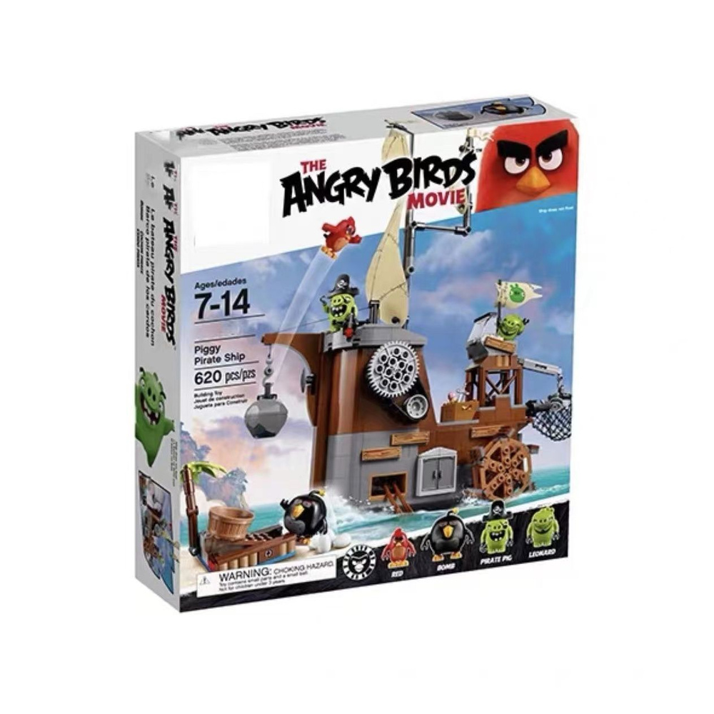 Набор для сборки пиратского корабля Angry Birds 75825 Piggy Ship ...