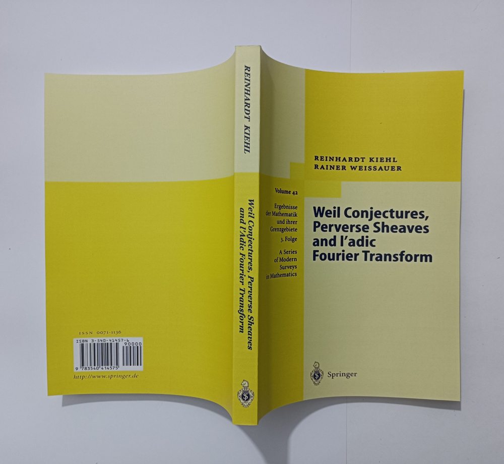 Weil Conjectures, Perverse Sheaves and -adic Fourier Trans - купить с ...