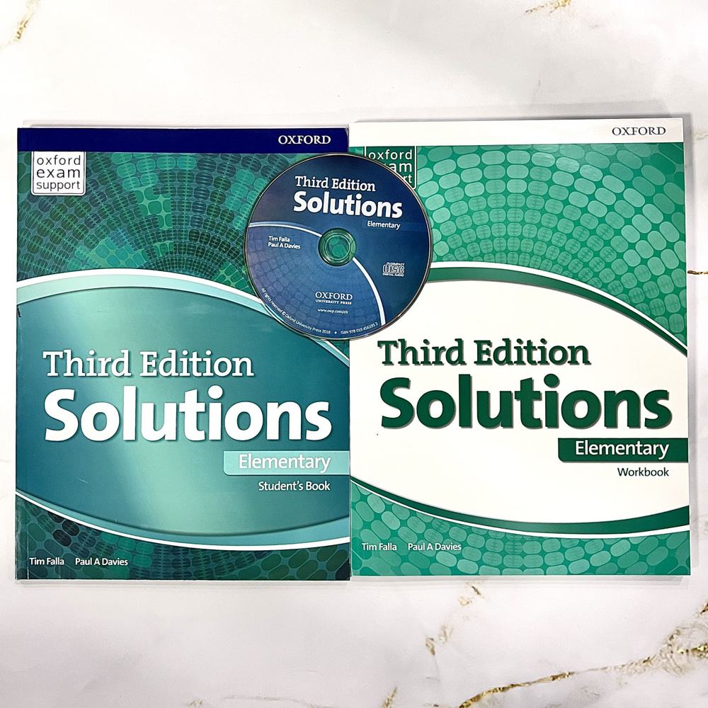 Solutions Elementary third edition (Учебник + Рабочая Тетрадь + CD/DVD) (3rd edition) - купить с ...