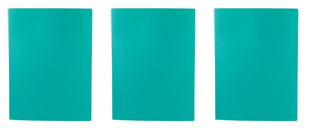 Lite Папка с файлами пластиковая А4 зеленая 500 мкм 30 файлов 3 шт