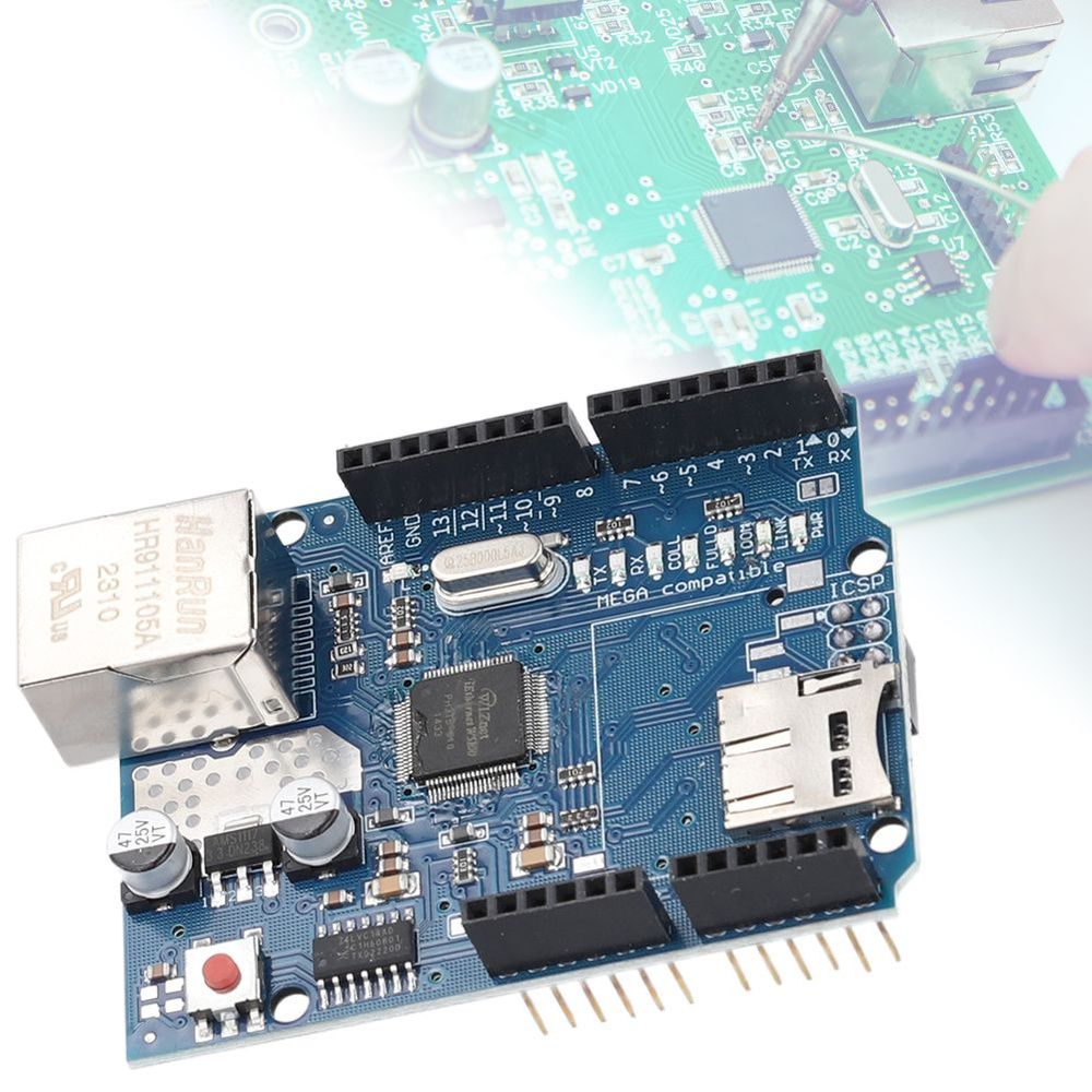 W5100 UNO Плата разработки Ethernet Shield UNO Mega 2560 1280 328 для ...