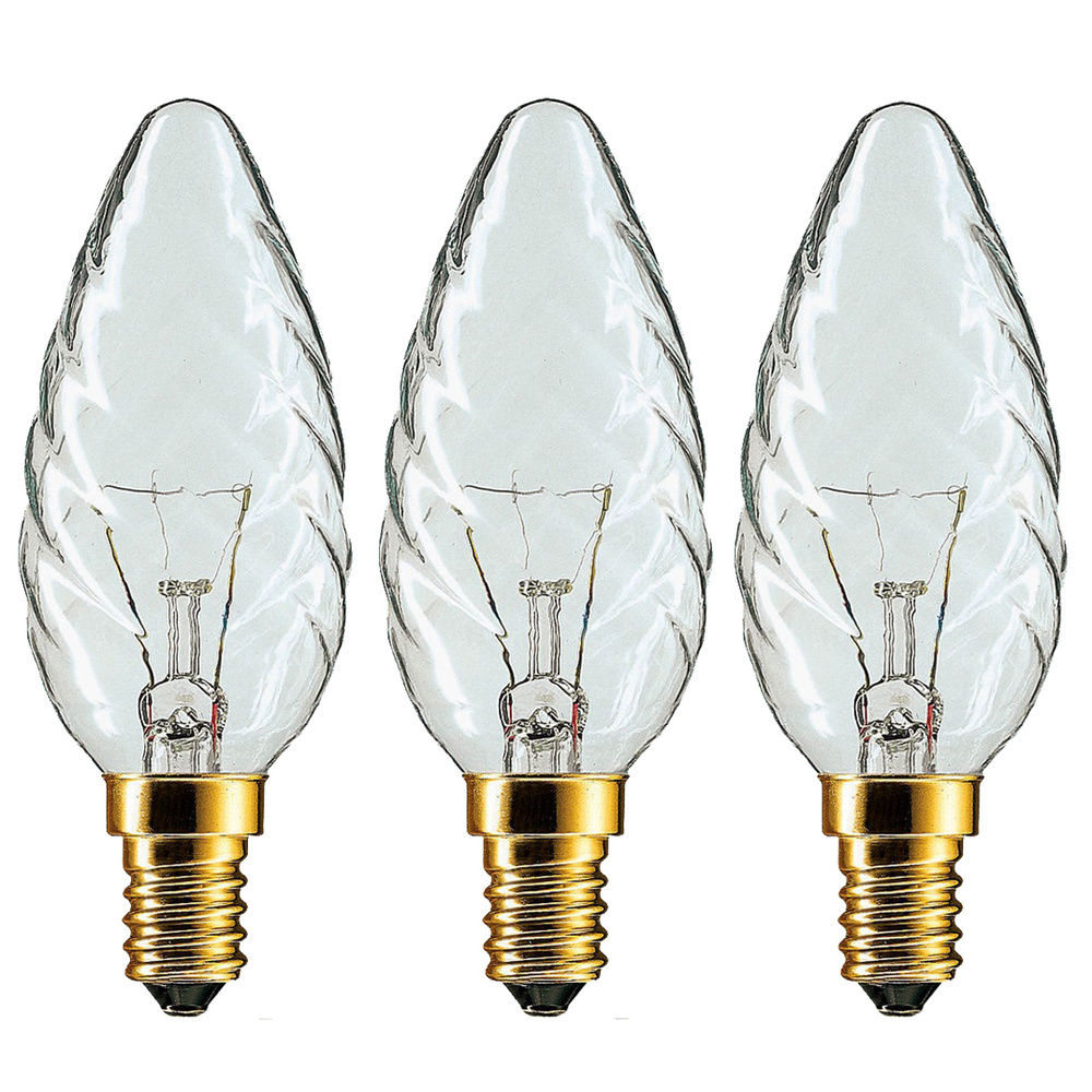 Накаливания Лампочка Philips lighting E14 Свеча витая 400 Лм 2700 К ...
