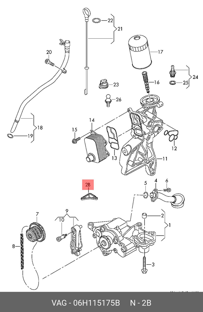 Фильтр масляный Sauvage 06H115175B - купить по выгодным ценам в ...