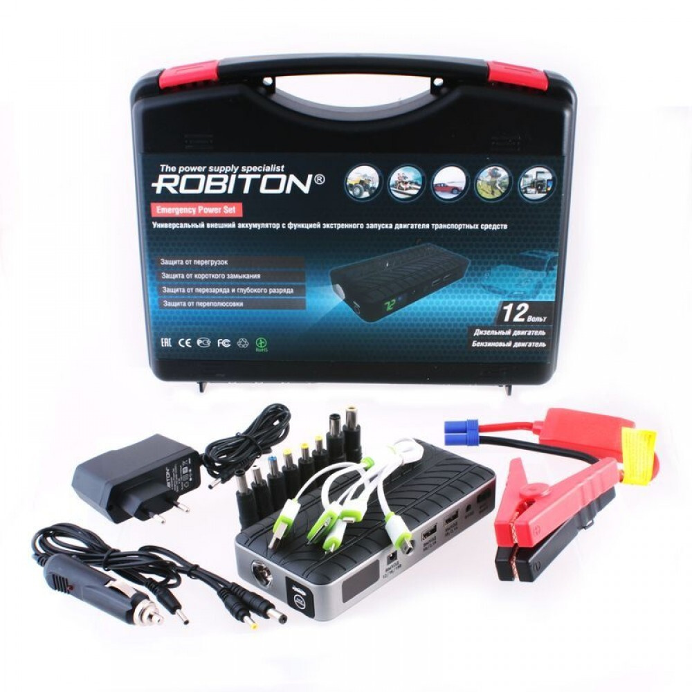 Внешний аккумулятор (Power Bank) Robiton Emergency Power Set - купить ...