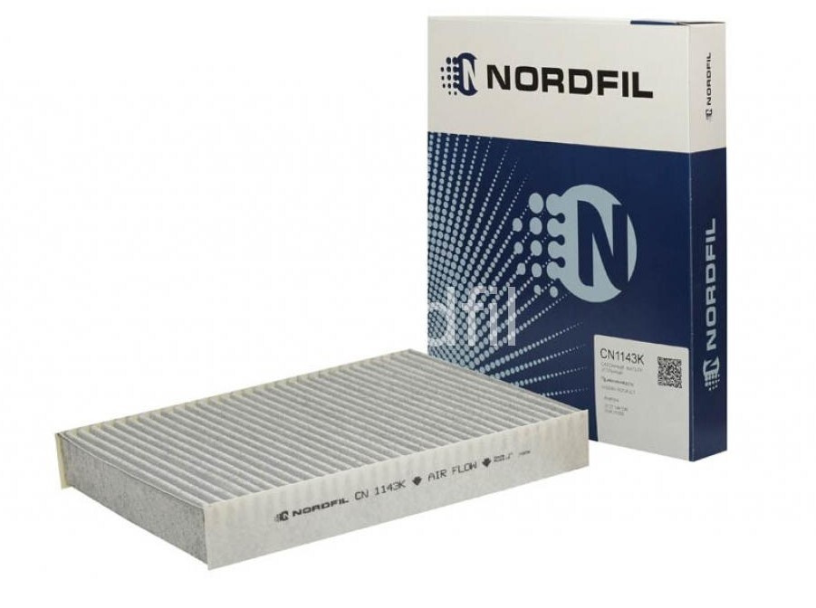 Фильтр салонный NORDFIL угольный Nissan Qashqai II 13-, Renault Espace ...