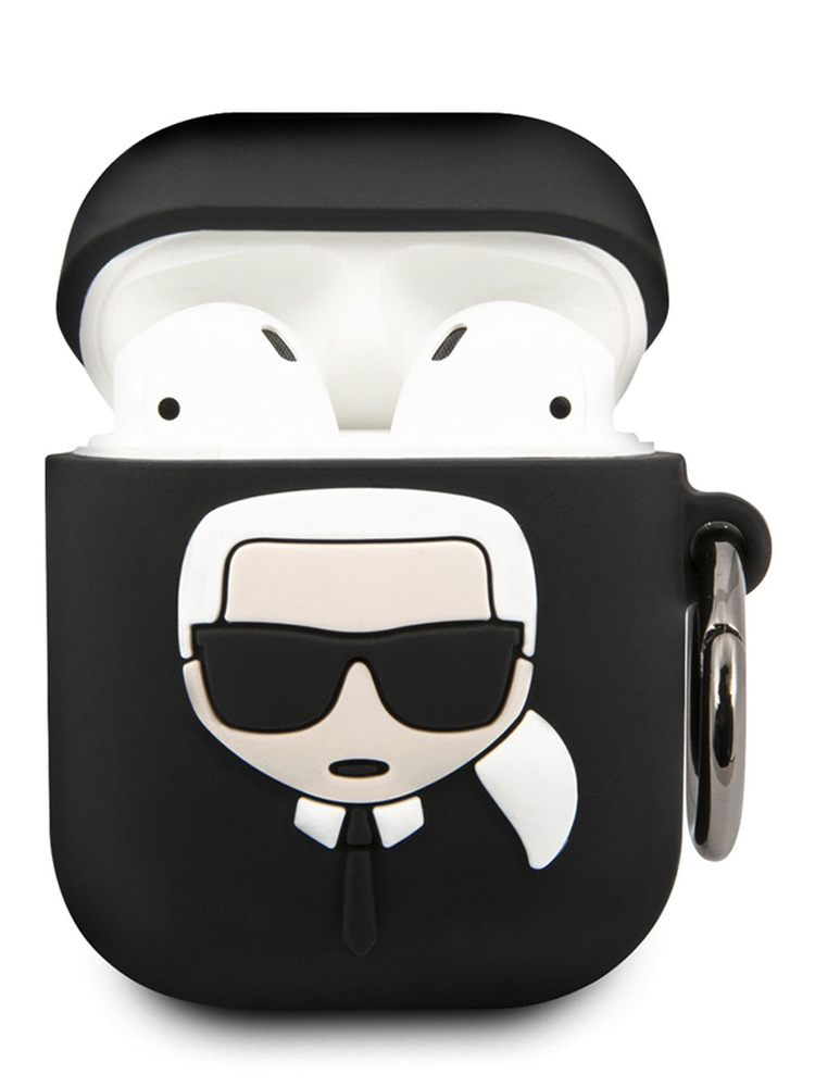 Чехол Karl Lagerfeld для наушников Apple Airpods 1, 2 / кейс на ...