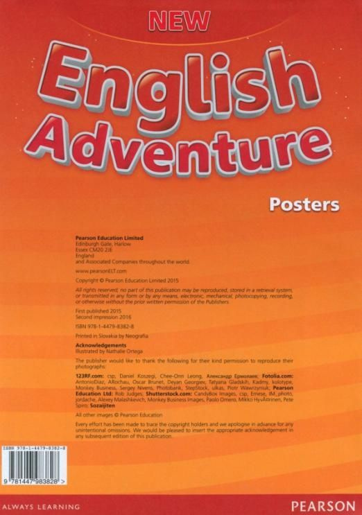 New English Adventure. Level 2. Posters - купить с доставкой по ...
