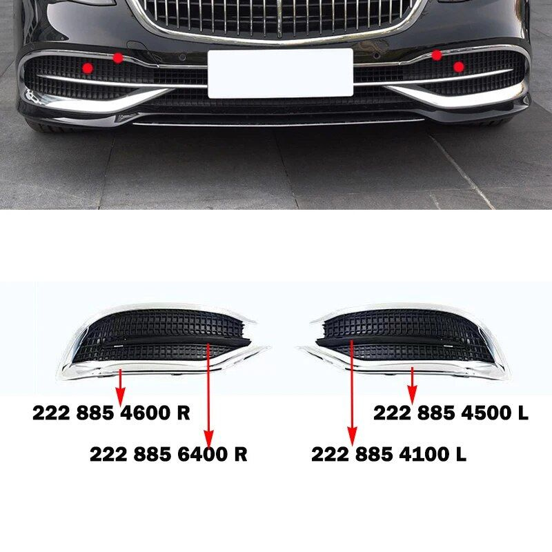 Хромированная Накладка Переднего Бампера A 2228854500 2228854600 4700 ...