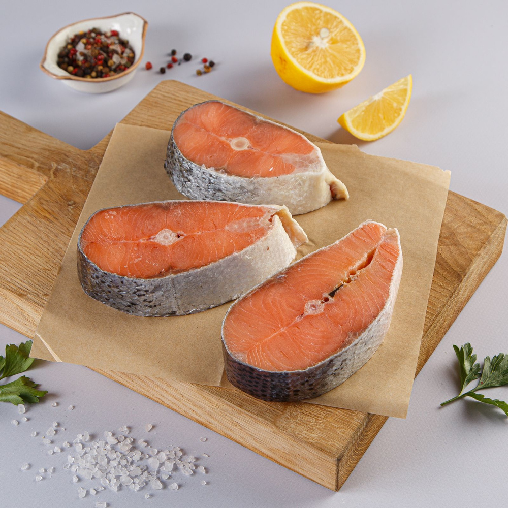 Форель стейк Ozon fresh, замороженный 500 г - купить с доставкой по выгодным ценам в интернет ...