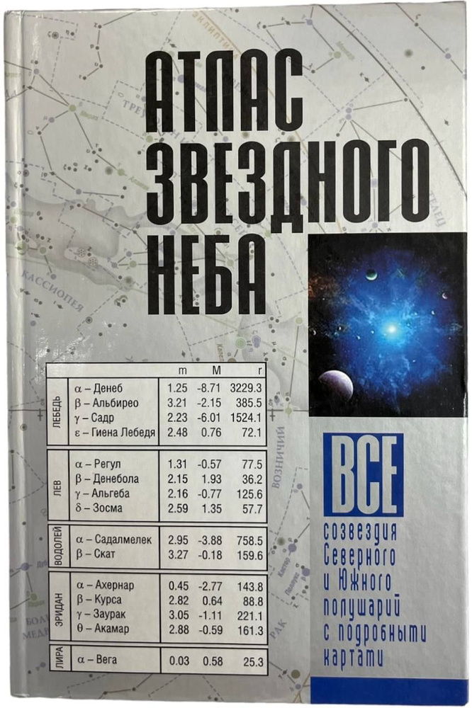 Атлас звездного неба. Все созвездия Северного и Южного полушарий с ...