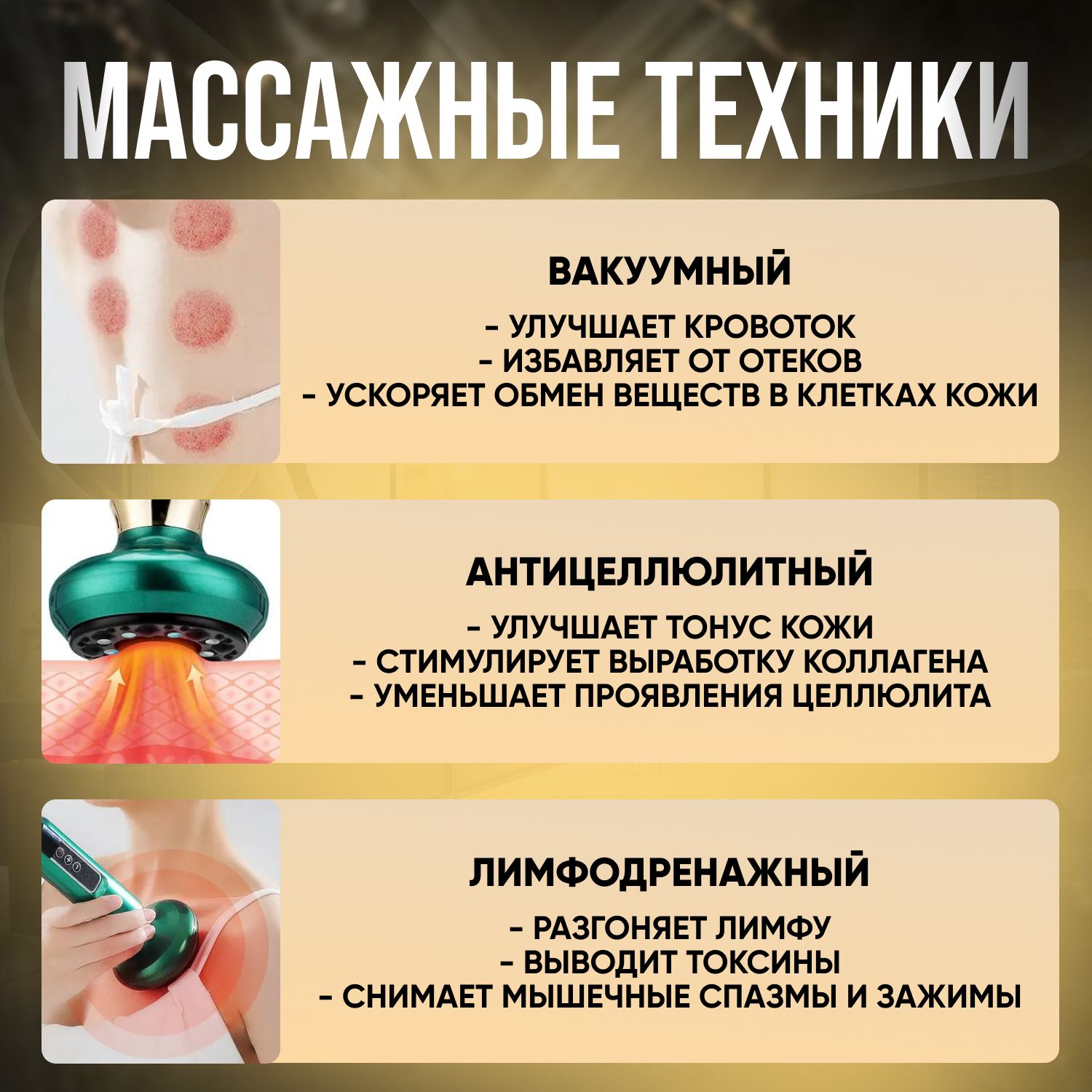 Вакуумный массажер антицеллюлитный для тела/лимфодренажный аппарат с ИК ...