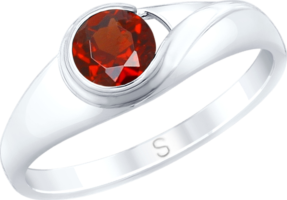 SOKOLOV Кольцо из серебра с гранатом - купить с доставкой по выгодным ...