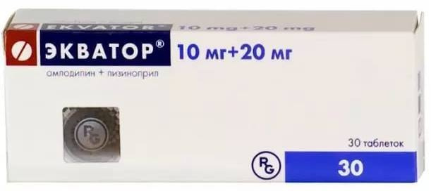 Экватор, таблетки 10+20 мг, 30 штук — купить в интернет-аптеке OZON ...