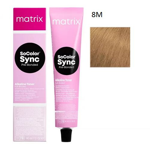 Крем краска MATRIX SoColor Sync Pre-Bonded 8M, 90 мл - купить с ...