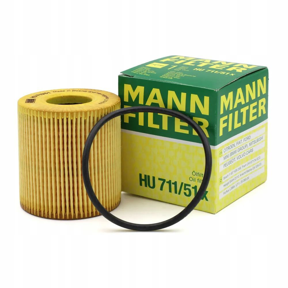 Фильтр масляный MANN FILTER HU 711/51 x - купить по выгодным ценам в интернет-магазине OZON ...