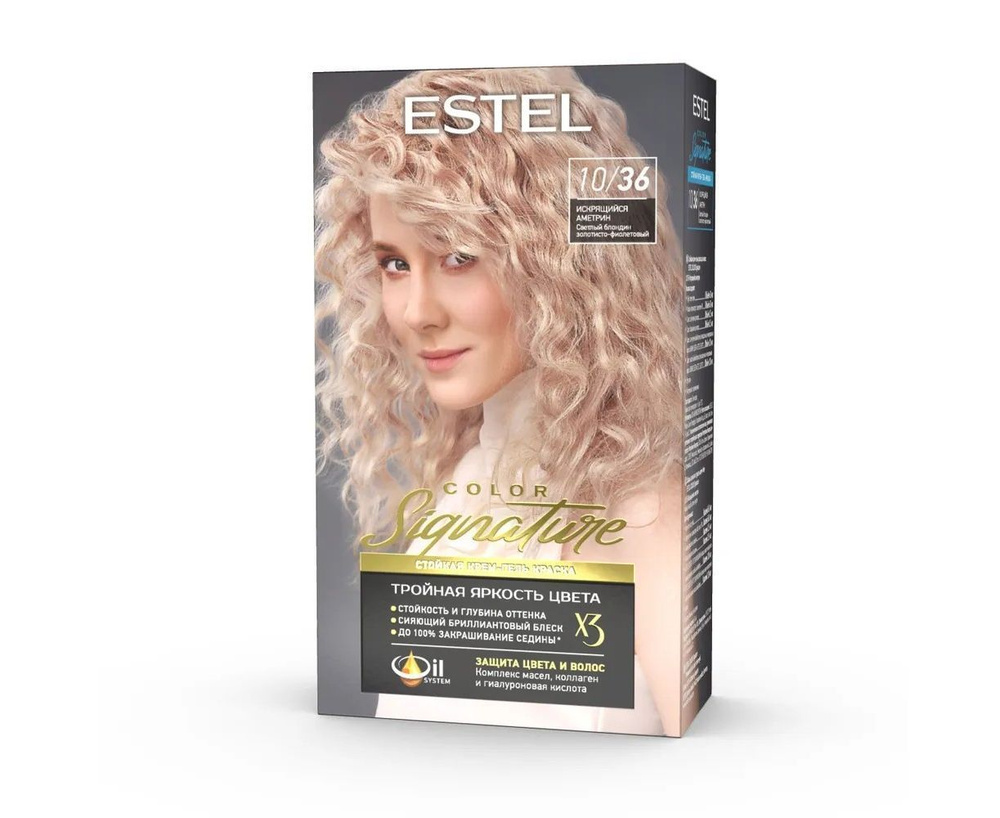 ESTEL COLOR Signature Стойкая крем-гель краска для волос 10/36 ...