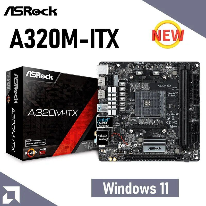 Материнская плата ASRock A320M-ITX купить по низкой цене с доставкой и ...