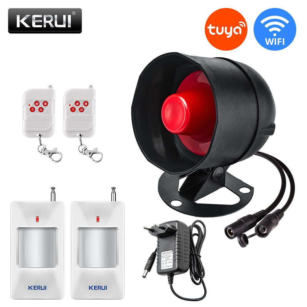 KERUI Tuya Smart WIFI Беспроводная система охранной сигнализации сирена ...