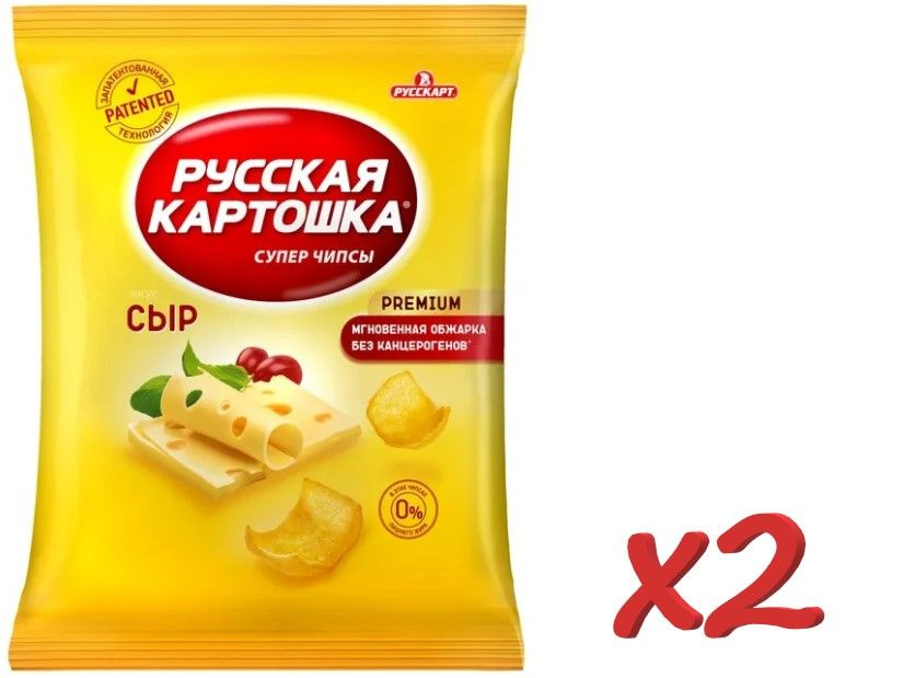 Чипсы Русская картошка со вкусом сыра, 140 г - купить с доставкой по ...