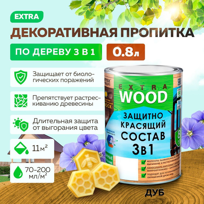 Пропитка для дерева алкидная 3 в 1 FARBITEX PROFI WOOD EXTRA ...