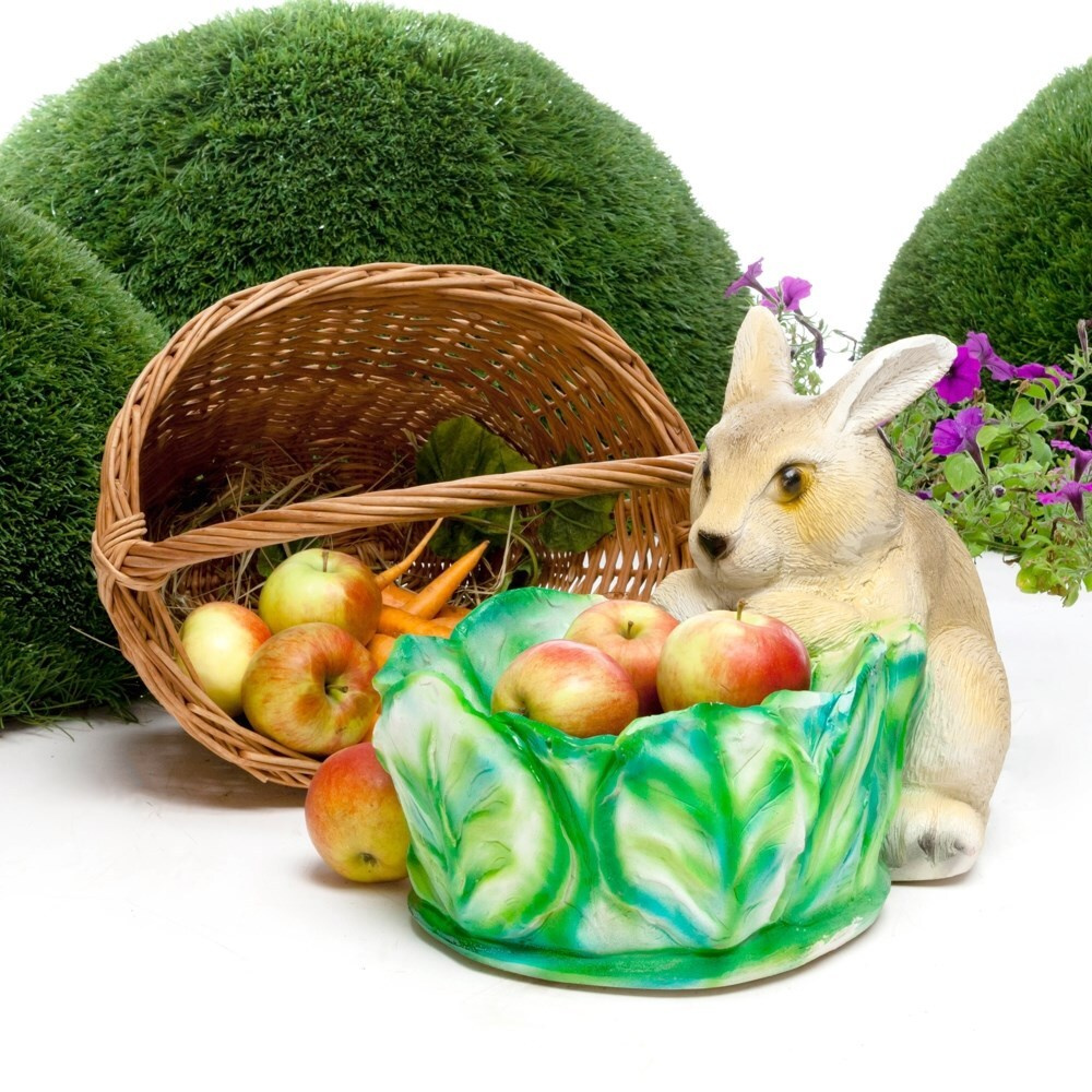 Декоративная фигура садовая Зайка F08380 полистоун HiTSAD, На газон - купить по низкой цене с ...