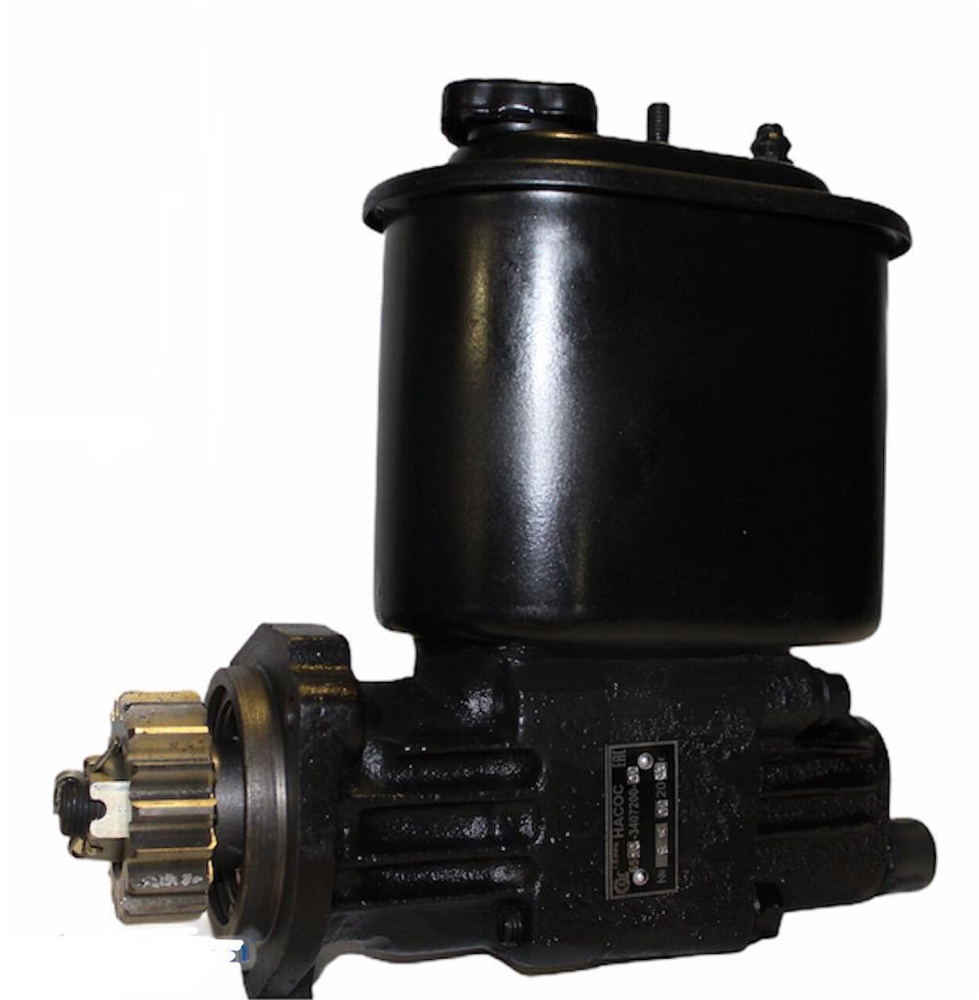 Насос гидроусилителя КЗ-6520 в сборе с торцевым штуцером шланга слива ...