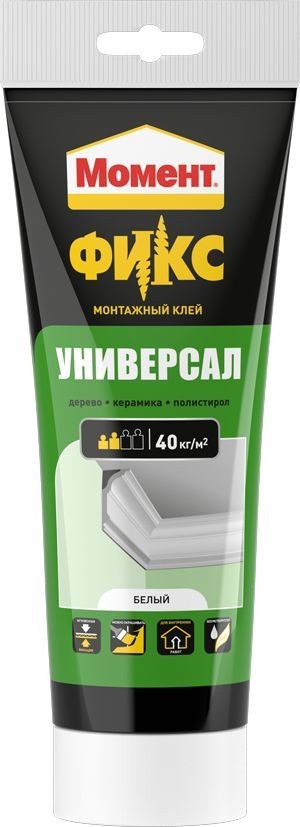 Монтажный клей Момент FIX Универсал 183 мл0.25 кг, белый - купить по ...