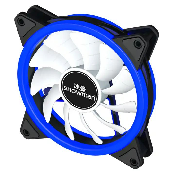 3шт вентилятор для компьютера SNOWMAN 120 мм, Синяя подсветка - купить ...