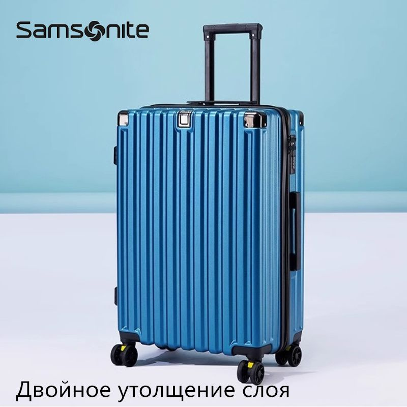 подлинный Samsonite чемодан на колесиках высококачественный легкий ...