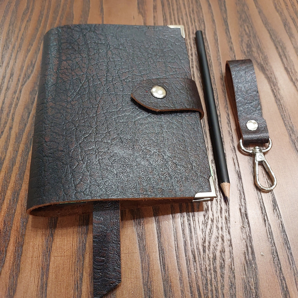 Кожаный блокнот GERCULES на кольцах А6 со сменными блоками/Ежедневник ...