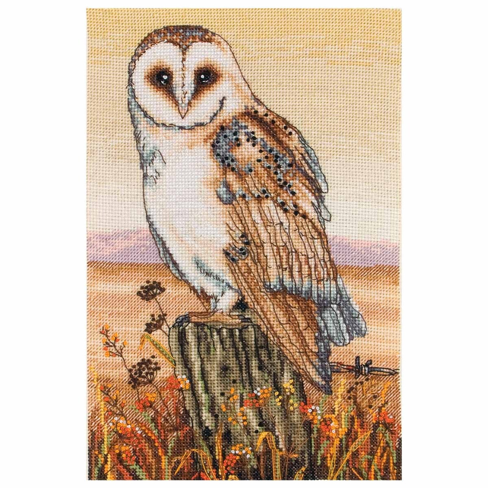 Набор для вышивания крестом Anchor, вышивка крестиком Сова на фоне ...