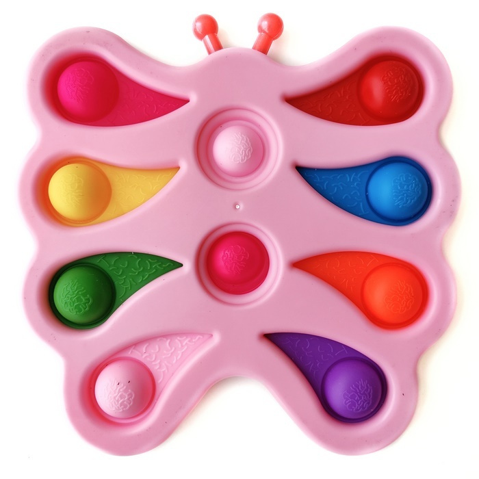 Игрушка Simple Dimple Pop It антистресс бабочка 10 розовая - купить с ...