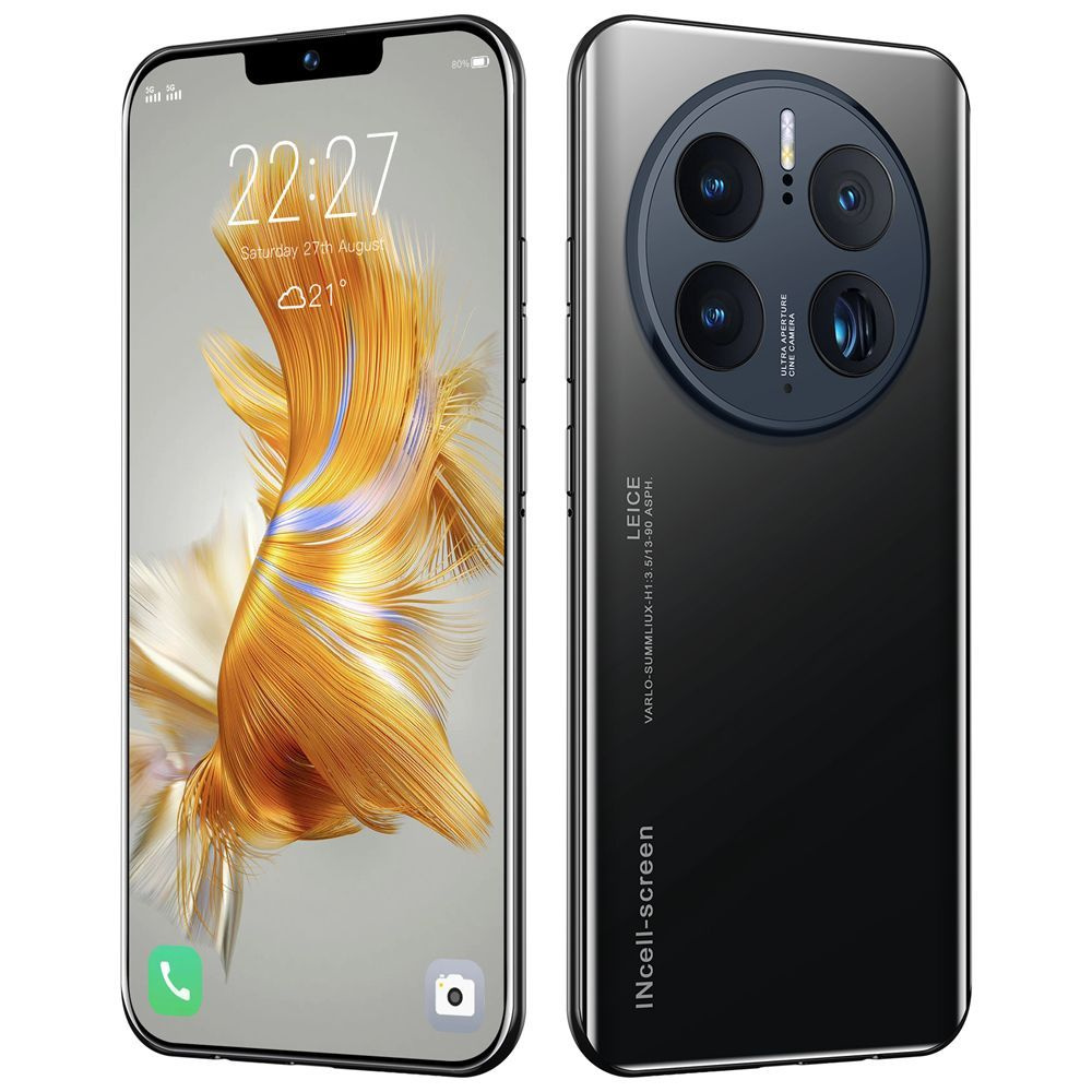 Смартфон 7,3-дюймовый сетевой 5G Mate50Pro + 6800 мАч + бесплатная карта памяти на 128 Гб и ...