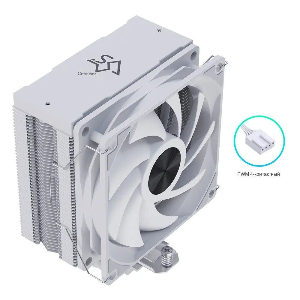 Кулер для процессора SNOWMAN MT5-V3 ARGB LGA1700/1200/115X/AM4/AM5 (TDP ...