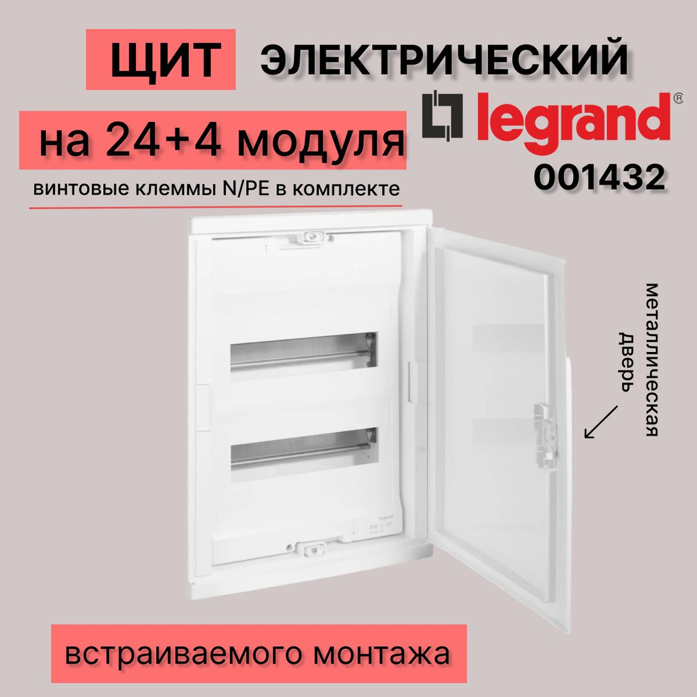 Электрощиток встраиваемый Legrand Nedbox на 24 модулей - купить по ...
