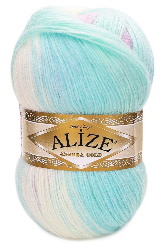 Пряжа Alize Angora Gold Batik: 6620 / Ализе Ангора голд Батик / 2 шт ...