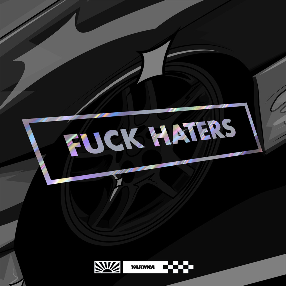 F!CK HATERS - JDM Голографическая наклейка Аниме - купить по выгодным ...