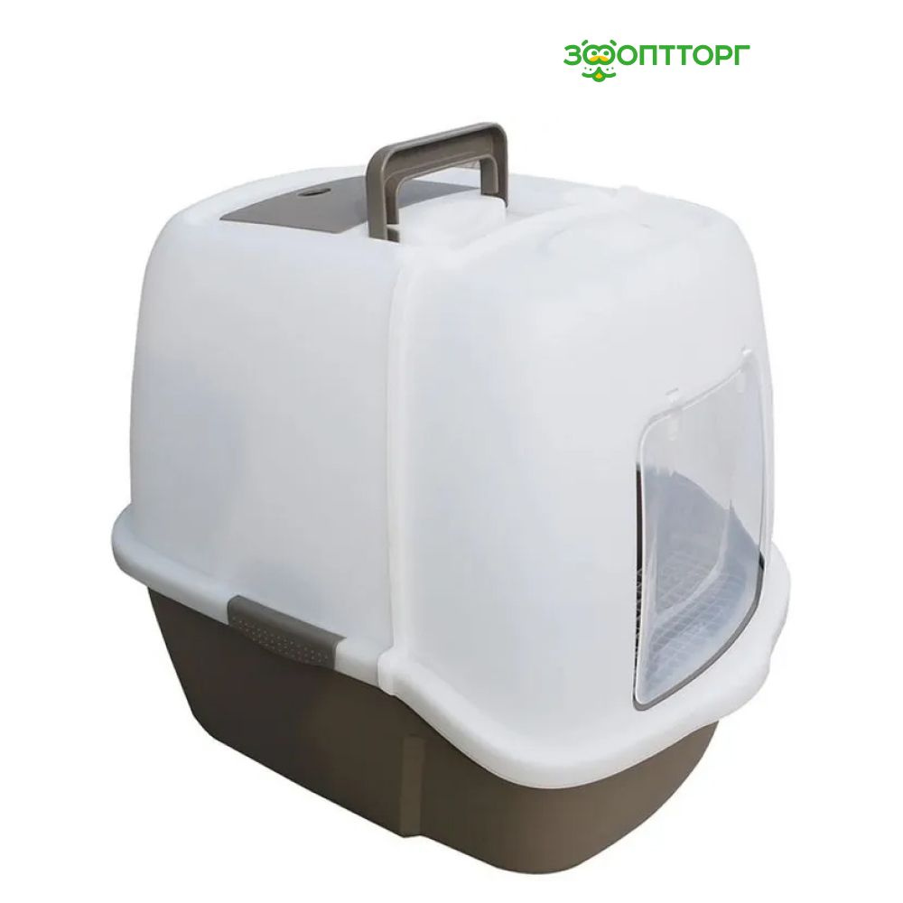 Triol P900 Туалет-бокс для кошек с совком и сеткой - купить с доставкой ...