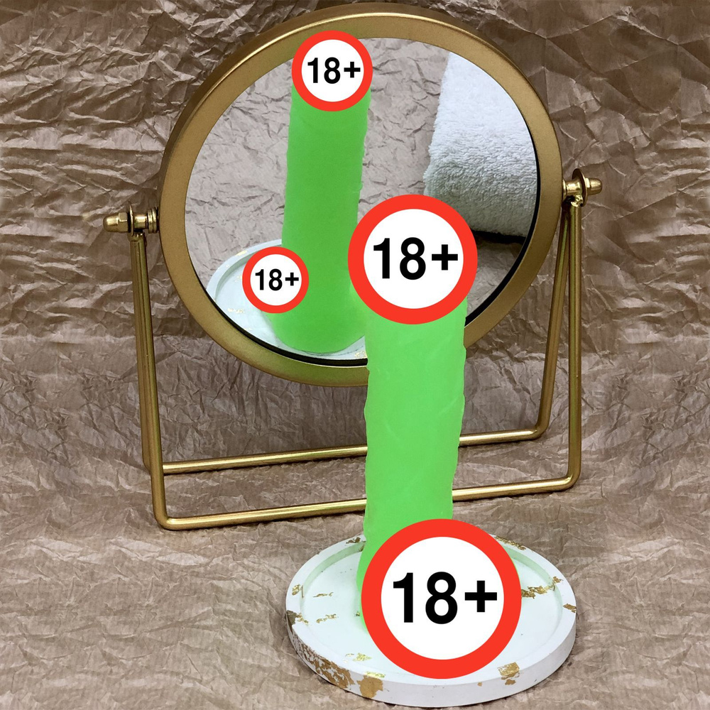 Фигурное мыло "Мужской член" неоновое зеленое, 16 см. - купить с доставкой по выгодным ценам в ...