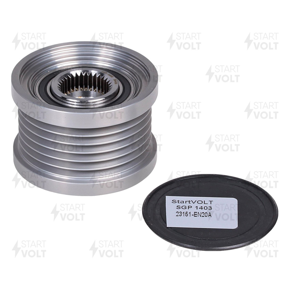 Шкив с обгонной муфтой генератора для автомобилей Nissan Qashqai J10 (06-), X-Trail T31 (07-) 2 ...