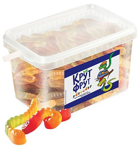 KrutFrut, мармелад жевательный в виде забавных змеек, 1,3 кг - купить с доставкой по выгодным ...