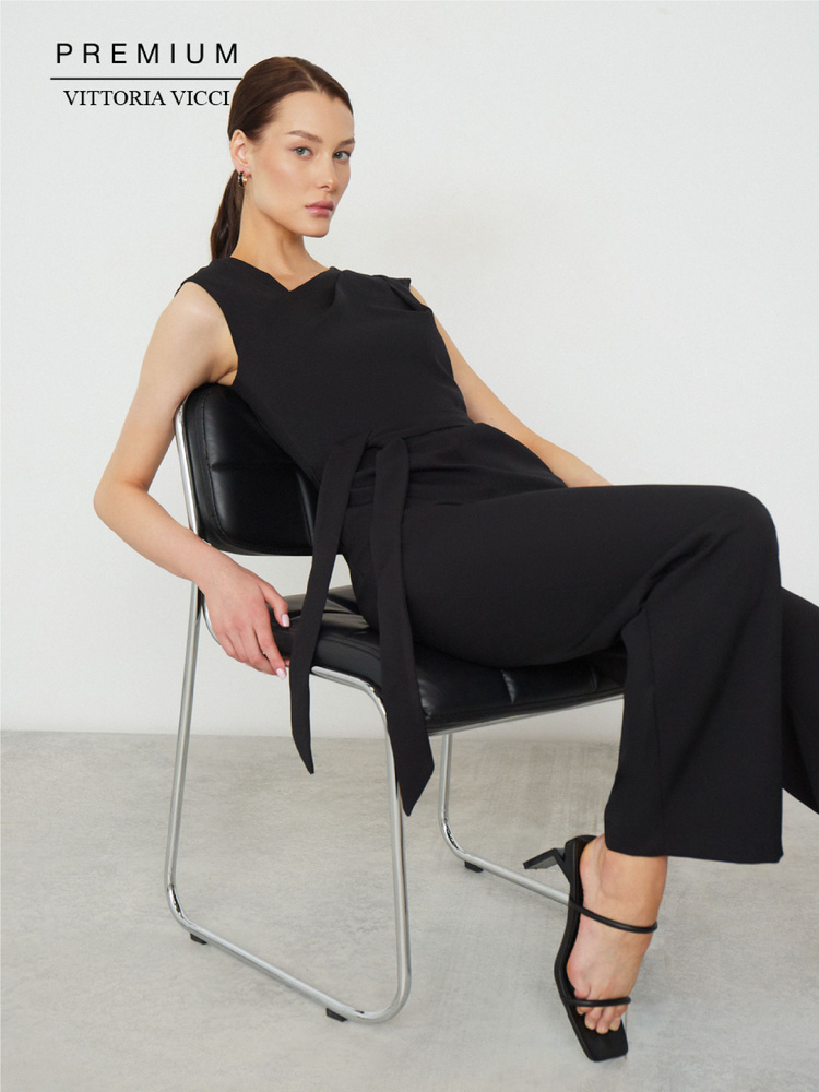 Комбинезон женский классический Vittoria Vicci, Женский, Лето, размер 50, материал Текстиль ...