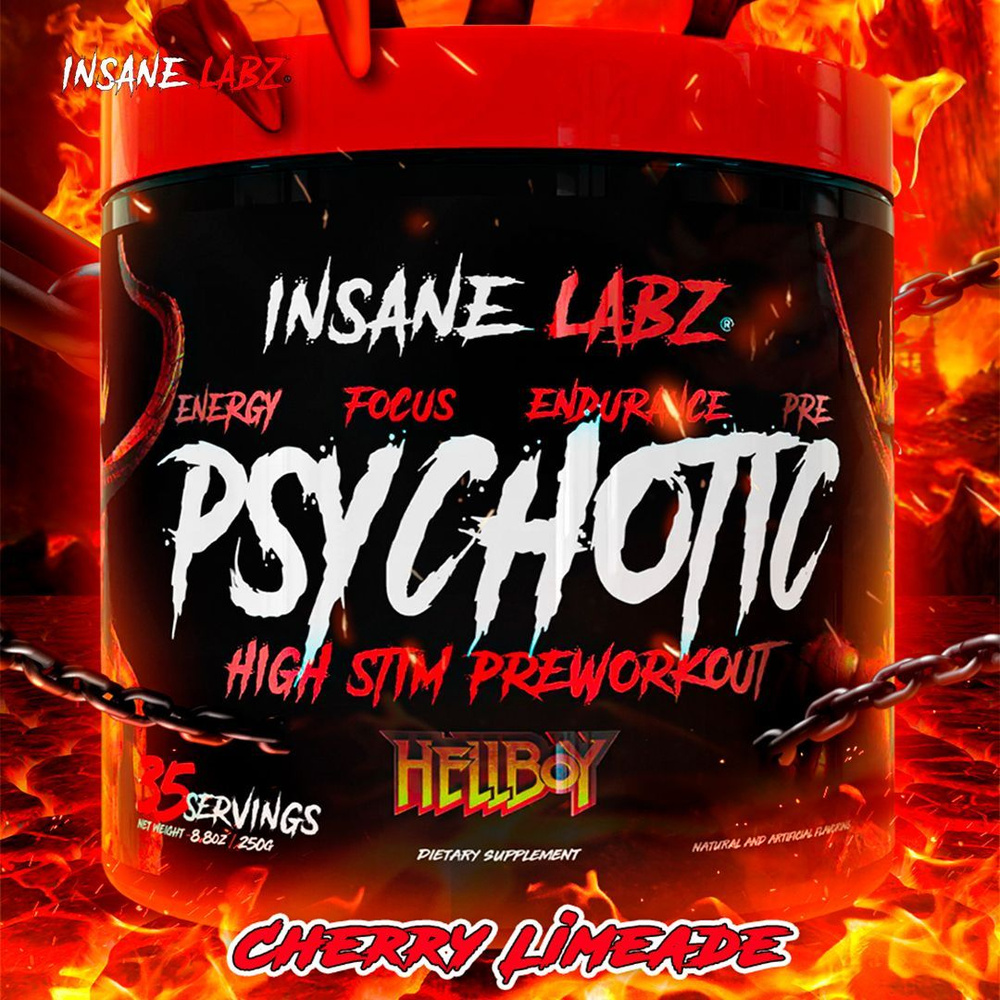 Предтренировочный комплекс Психотик хеллбой Insane Labz Psychotic ...